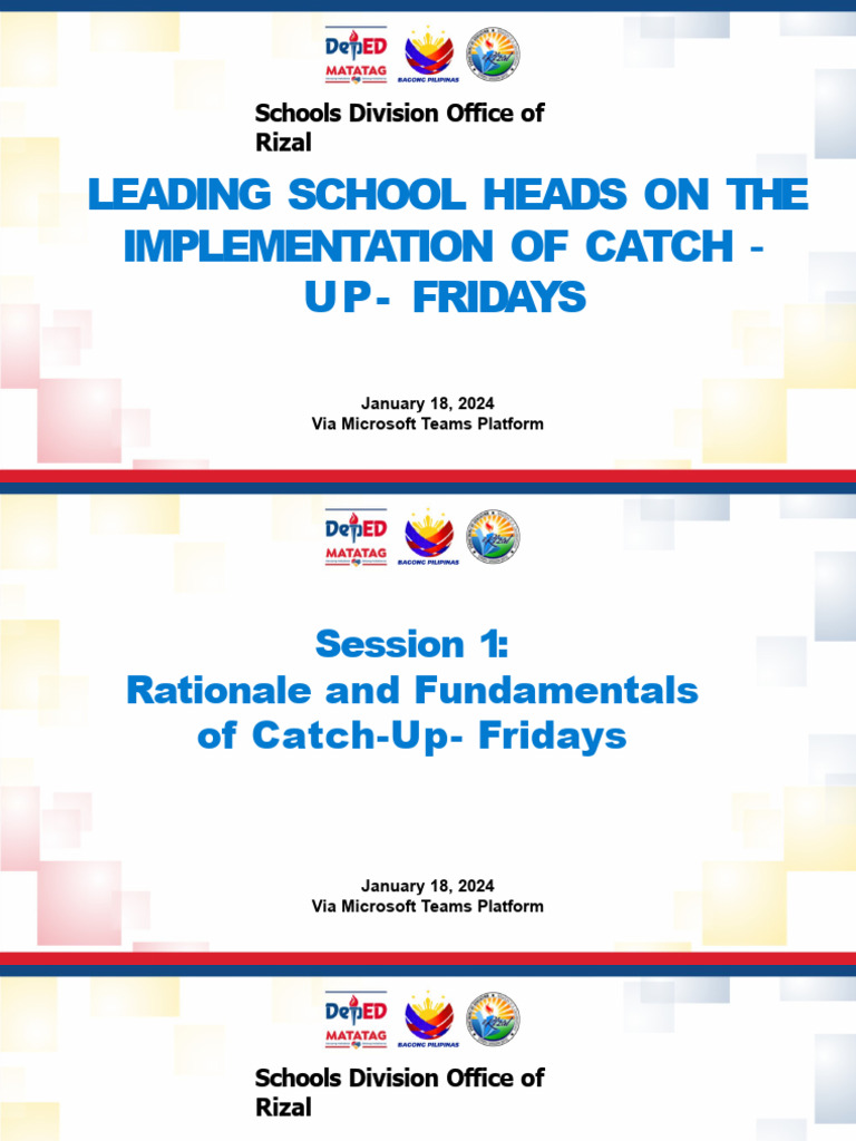 Catch-Up Fridays Implementation Guide | PDF | Cognition | Behavior ...
