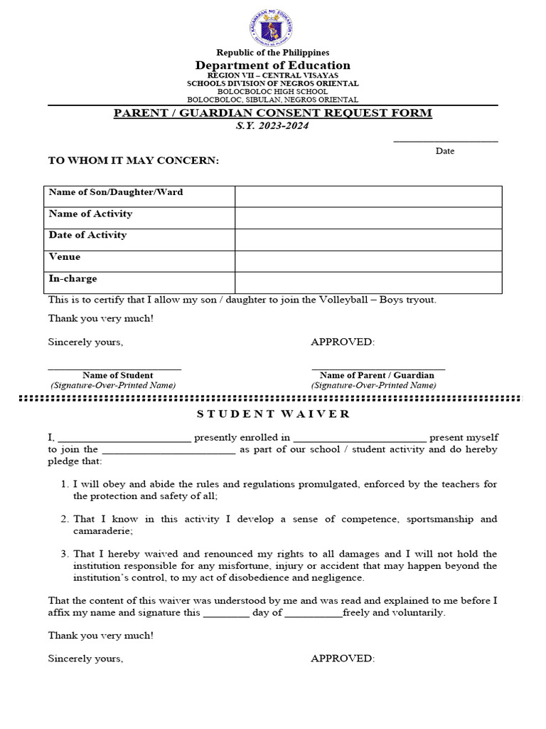 Waiver Form | PDF