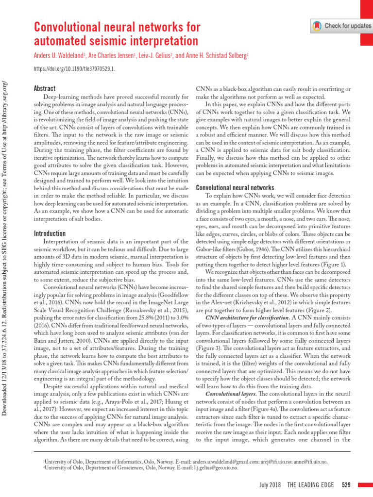 Convolutional Neural Networks For | PDF | Artificial Neural Network | Learning