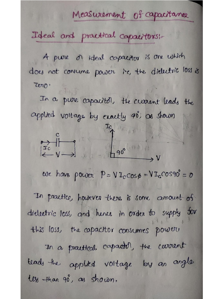 Measurement of Capacitance | PDF