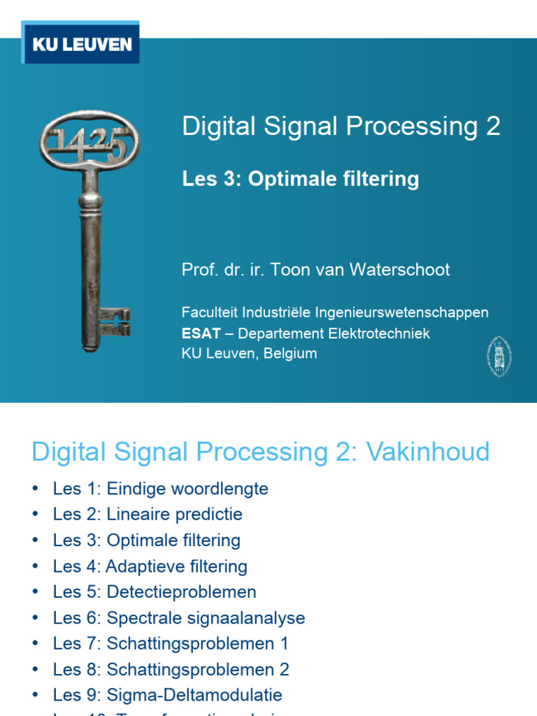 Slides Filtering Time Frequency Analysis Tutorial Pdf Mean Squared Error Linear Subspace