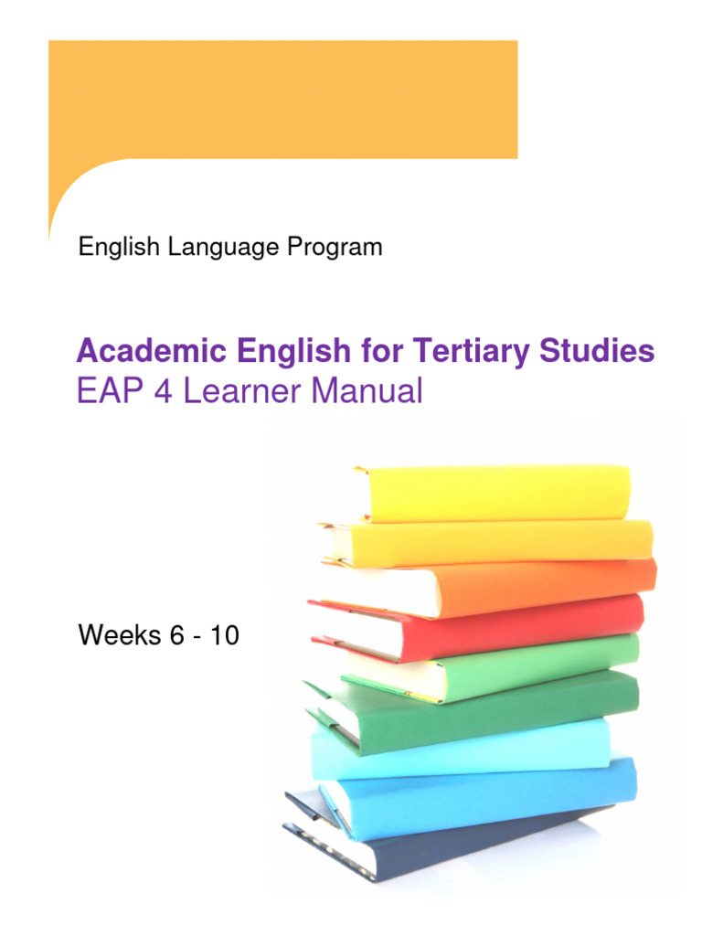 EAP 4 Weeks 6-10 Learner Manual 2022 | PDF