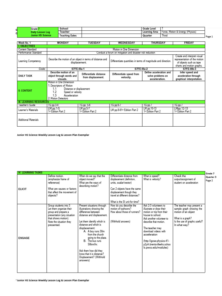 Grade 7 Quarter 3 | PDF | Waves | Velocity