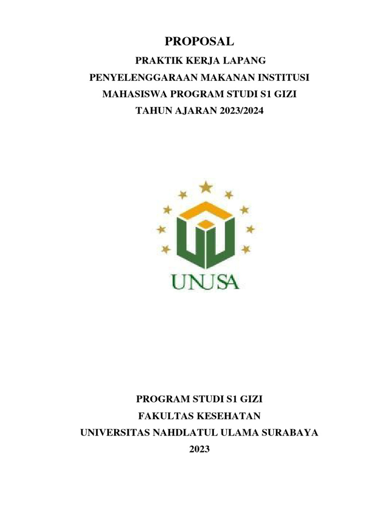 PROPOSAL PKL MSPM 2023-2024 Fix | PDF | Karier & Perkembangan