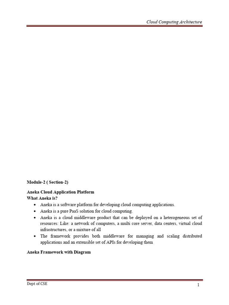 Module 2 | PDF | Cloud Computing | Operating System