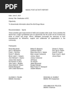 BADAC FORM - Activity Report | PDF | Business