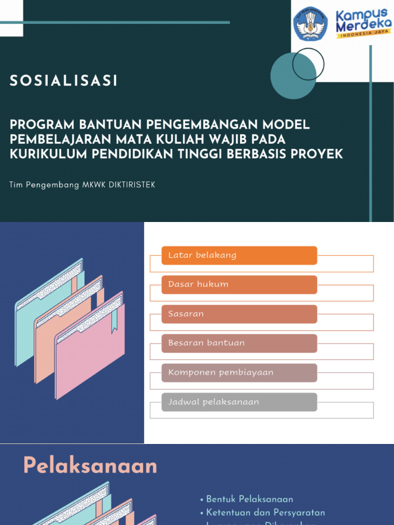 Materi 4 - Penjelasan Panduan Program Bantuan Pengembangan Model Pembelajaran MKWK Berbasis ...