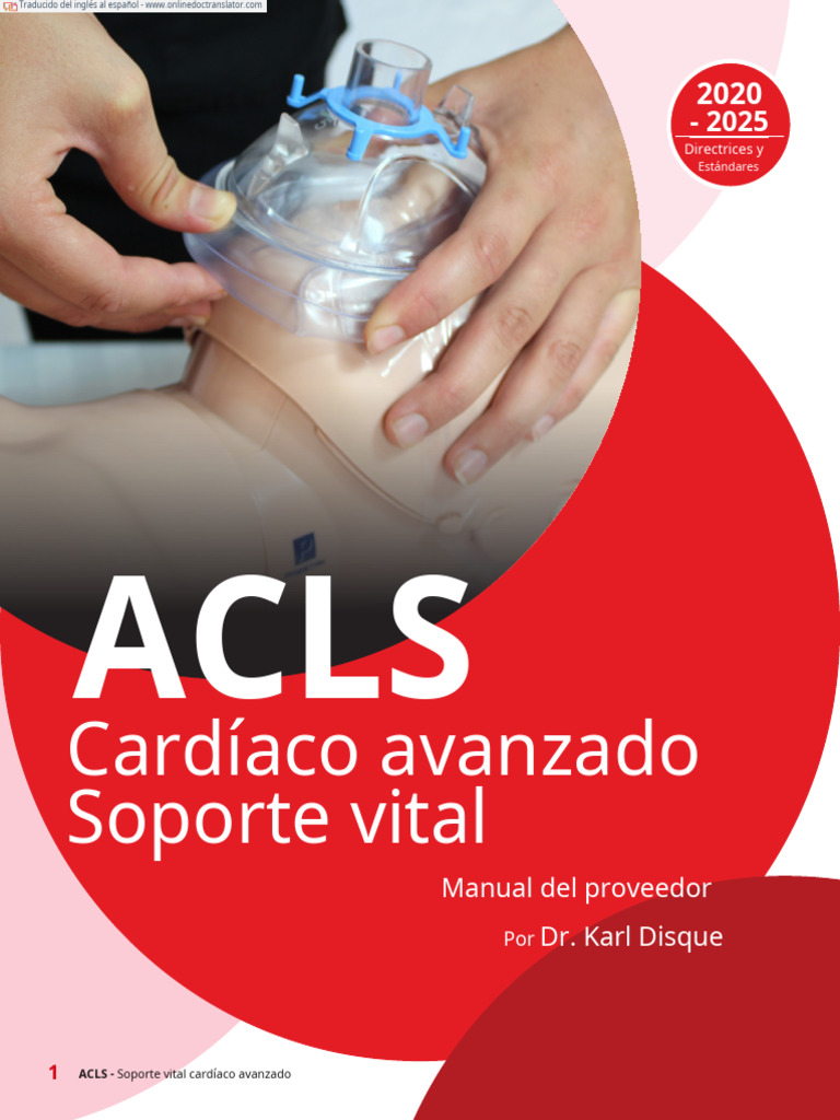 ACLS 2021.en - Es | PDF | Reanimación cardiopulmonar | Paro cardíaco