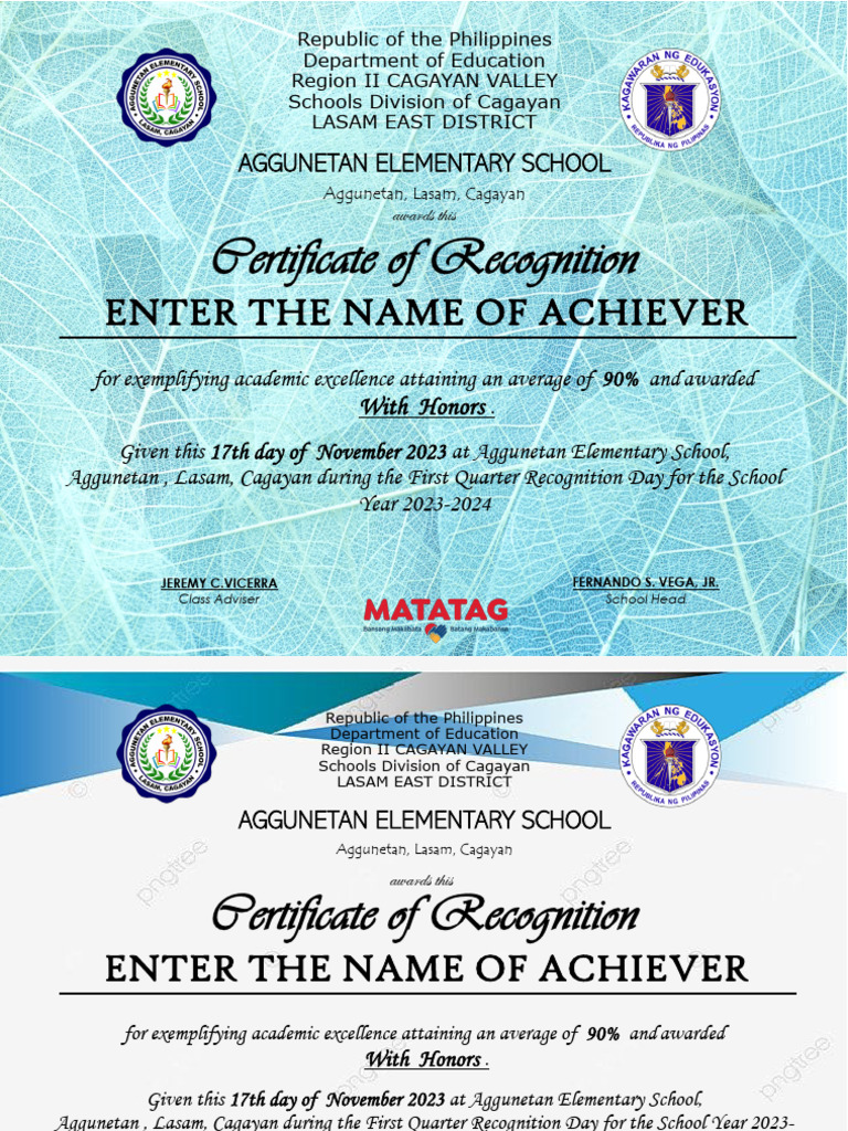 RECOGNITION AWARD CERTIFICATE Format | PDF | Social Institutions ...