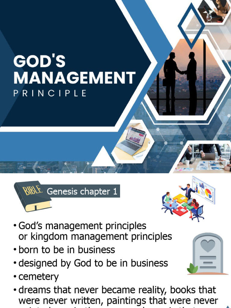 God's Management Principles | PDF | Adam | Glory (Religion)