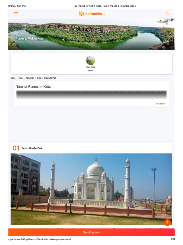 20 Places To Visit in Kota, Tourist Places & Top Attractions | PDF