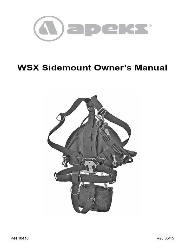 Apeks WSX Sidemount Manual | PDF | Scuba Diving | Underwater Diving