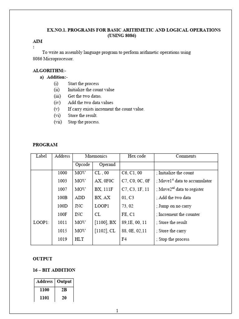 CSE IV MP Lab Manual | PDF | Assembly Language | Pointer (Computer ... CSE IV MP Lab Manual | PDF | Assembly Language | Pointer (Computer ...