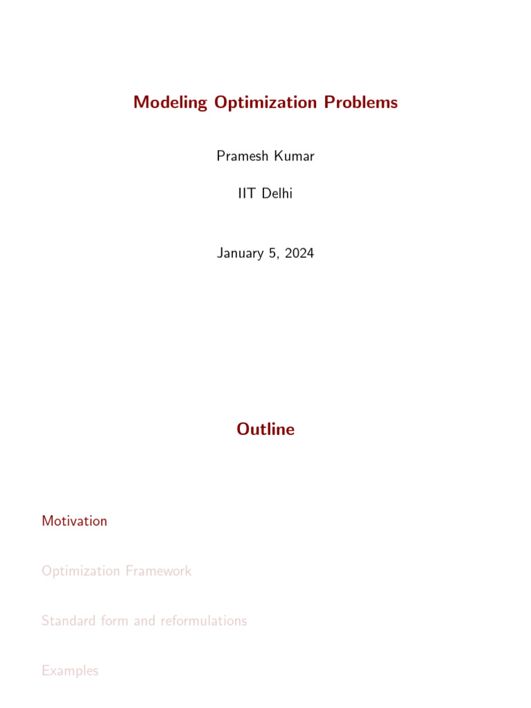 LP Modeling Lec #5 | PDF | Mathematical Optimization | Linear Programming