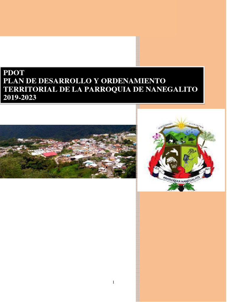 Actualización PDOT Nanegalito 2019-2023 | PDF | Planificación | Ecuador