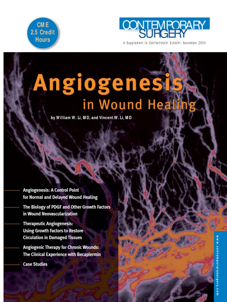 Angiogenesis With Wound Healing Pdf Angiogenesis Vascular