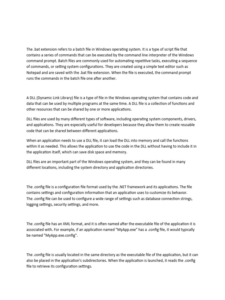 File Extension Information | PDF | Zip (File Format) | Computer File