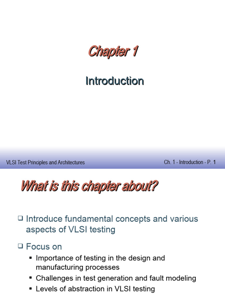 Lecture 1 | PDF | Integrated Circuit | Very Large Scale Integration