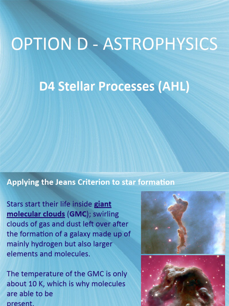 D4 - Stellar Processes | PDF | Stars | Supernova