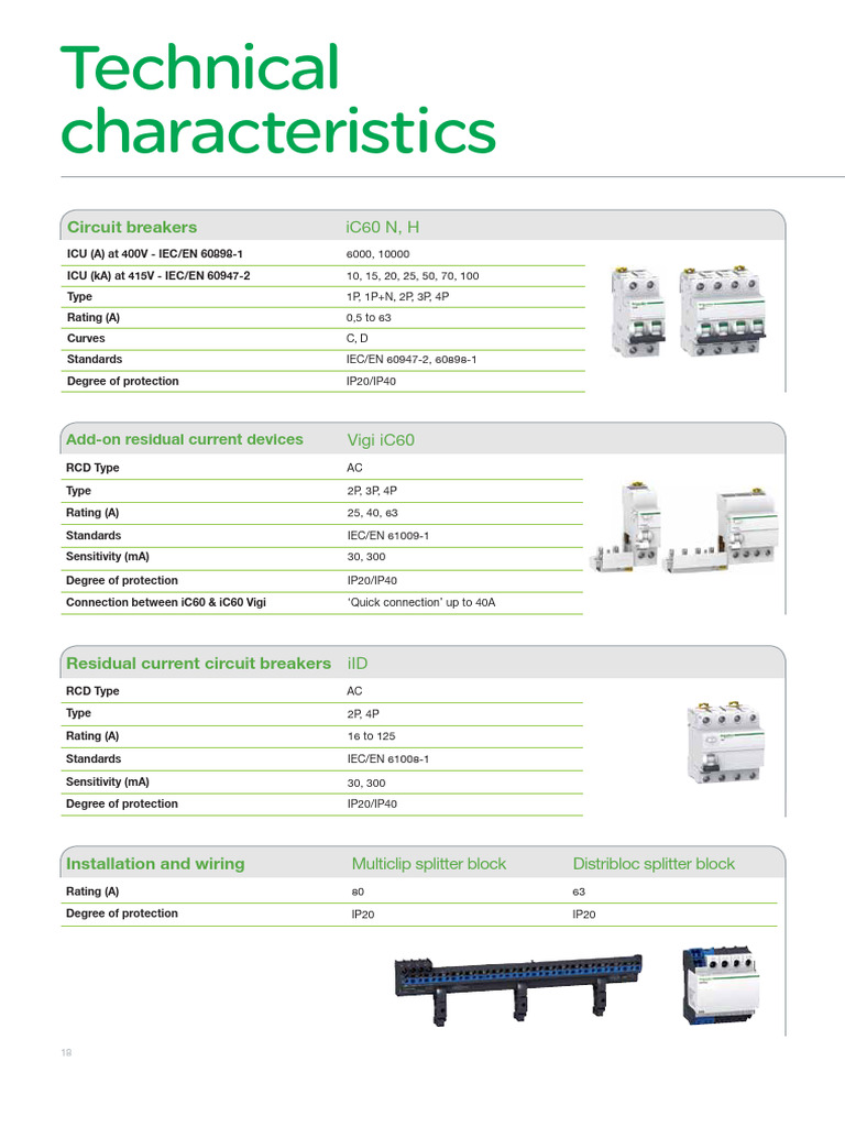 MCB 3P | PDF | Relay | Electrical Engineering