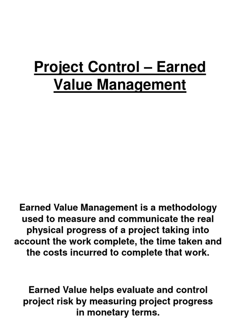 Kuliah 14 Fdocuments - in Project Control Earned Value Management VVIP | PDF | Analysis