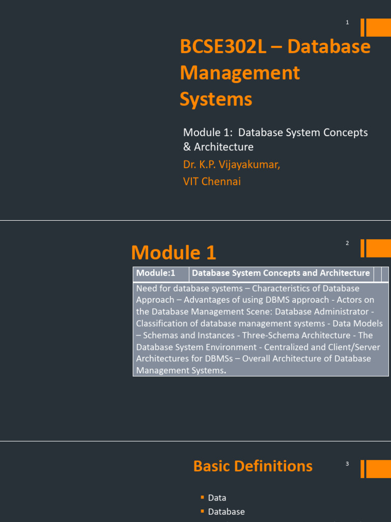 Module-1 Database System Concepts and Architecture | PDF | Databases ... Module-1 Database System Concepts and Architecture | PDF | Databases ...