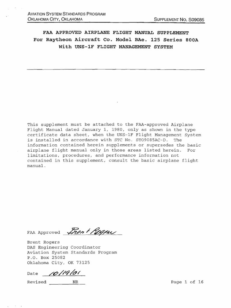 Uns-1f Fms Manual | PDF | Instrument Flight Rules | Visual Flight Rules