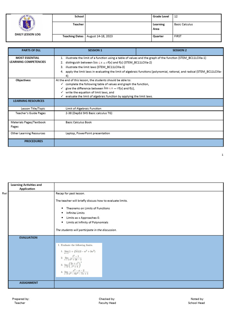 BASIC CALCULUS (Week 1.2) | PDF | Function (Mathematics) | Polynomial