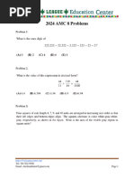 2023 Amc 8 Problems and Answers New | PDF | Business | Technology & Engineering