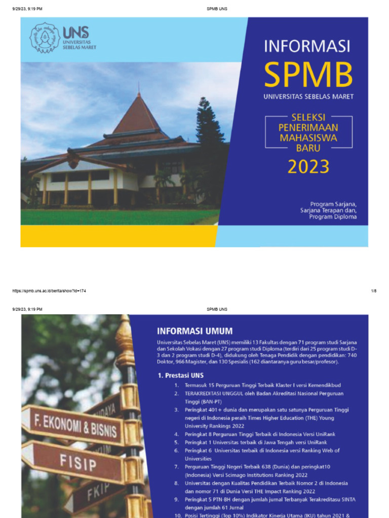 SPMB Uns | PDF