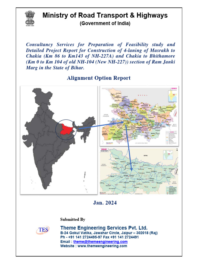 Final Alignment Report. | PDF | Flood | Road