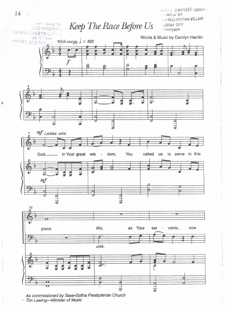 Keep The Race Before Us | PDF