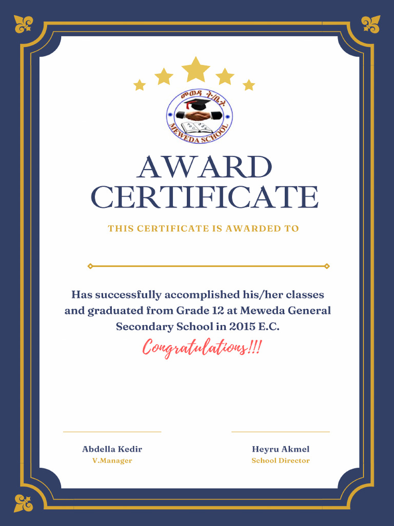 Award Certificate | PDF