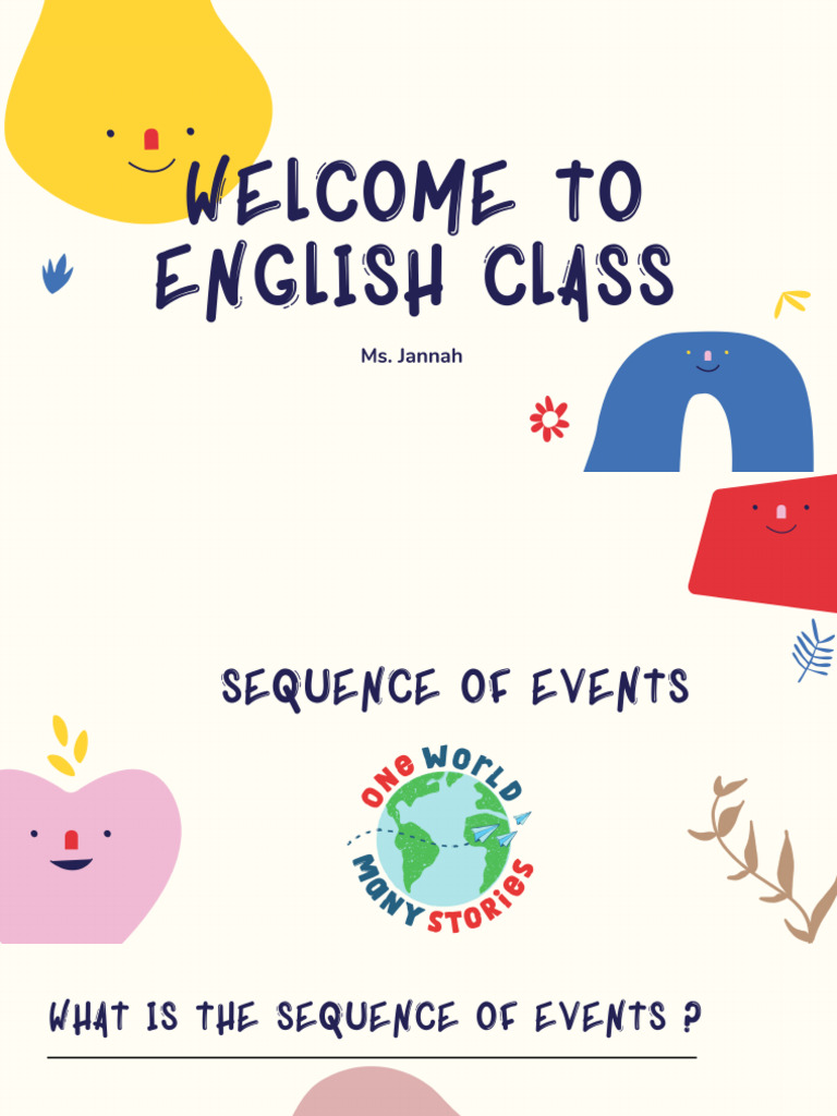 Sequence of Events and Time Connectives | PDF