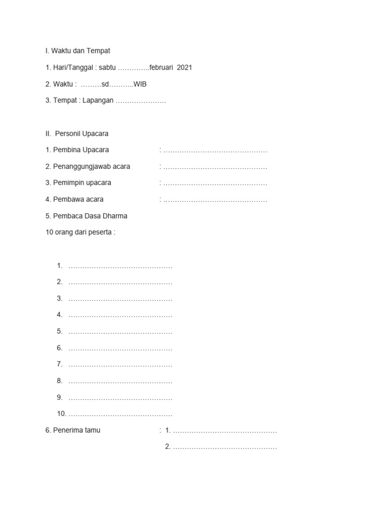 Susunan Upacara Api Unggun | PDF