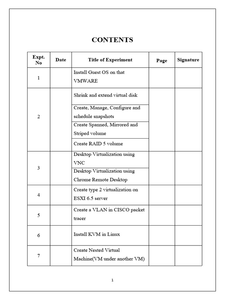 VIRTUALIZATION LAB MANUAL | PDF | Remote Desktop Services | Operating System