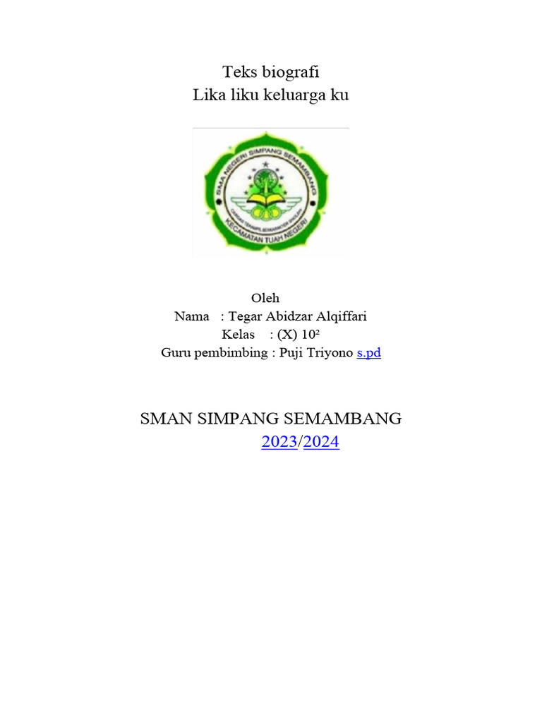 Teks Biografi | PDF