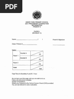 2021 PSLE Math Paper With Answers | PDF