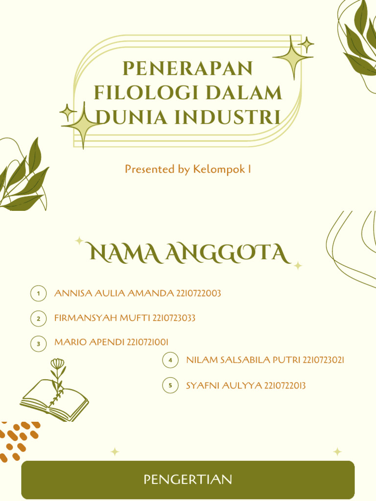 Filologi Dan Penerapan Filologi Dalam Industri | PDF | Ilmu Sosial