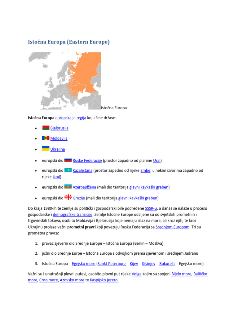 Istočna Europa | PDF