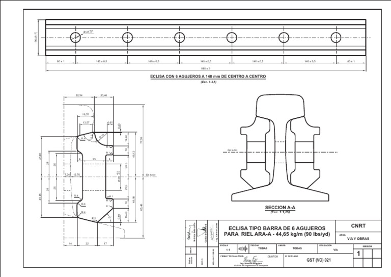 Diseño de Eclisa para Rieles | PDF