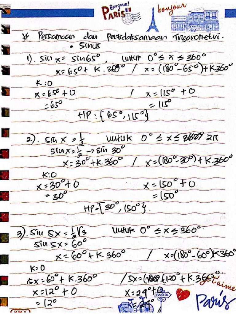 Persamaan Dan Pertidaksamaan Trigonometr - Compressed - Compressed-Dikompresi | PDF