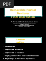 Impression in Distal Extension RPD | PDF | Dentures | Dentistry Branches