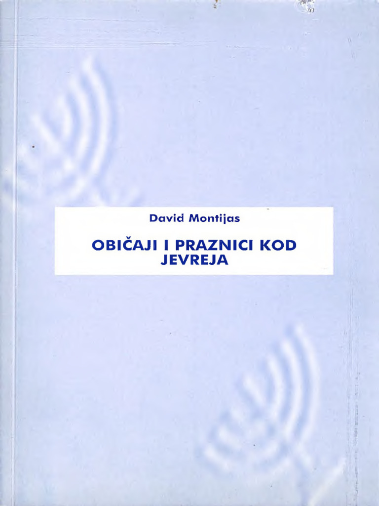 Obicaji IPraznici Kod Jevreja OCR | PDF