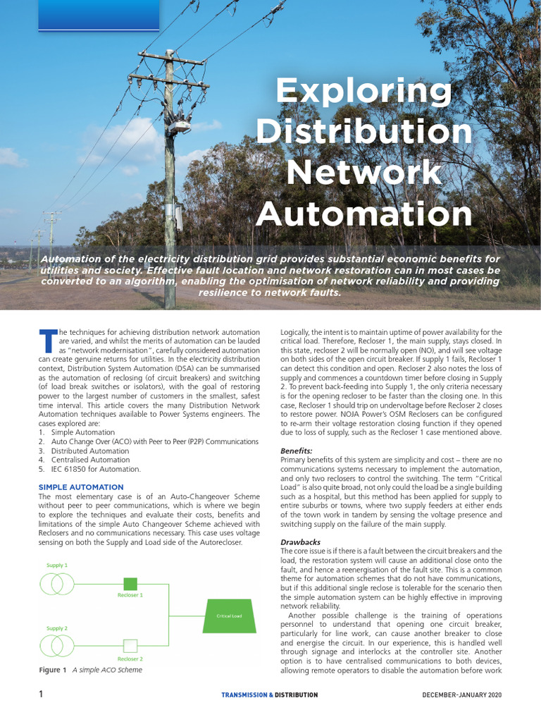 White Paper - Exploring Distribution Network Automation | PDF ... White Paper - Exploring Distribution Network Automation | PDF ...
