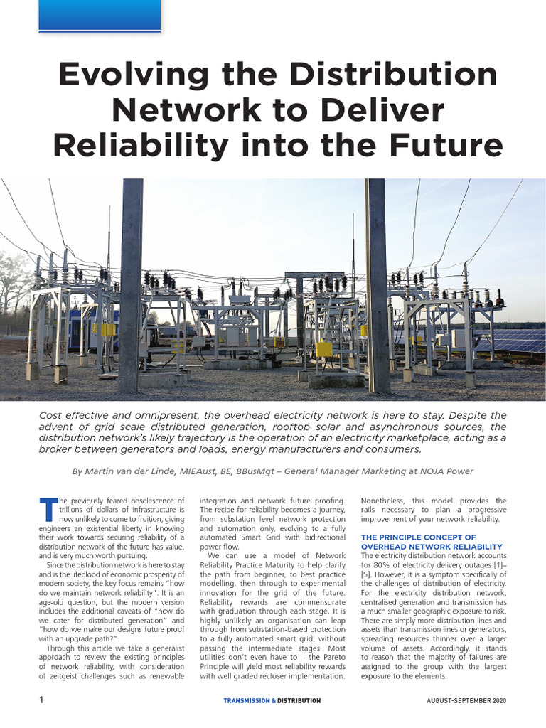 White Paper - Evolving The Distribution Network To Deliver Reliability Into The Future | PDF ...