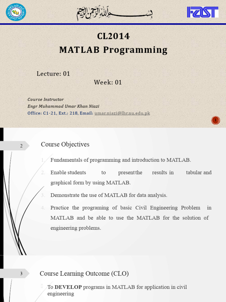 Cl2014 Matlab Programming Lec01 B Pdf Matlab Rounding 