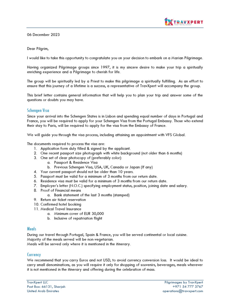 Registration Letter | Download Free PDF | Travel Visa | United Arab ...