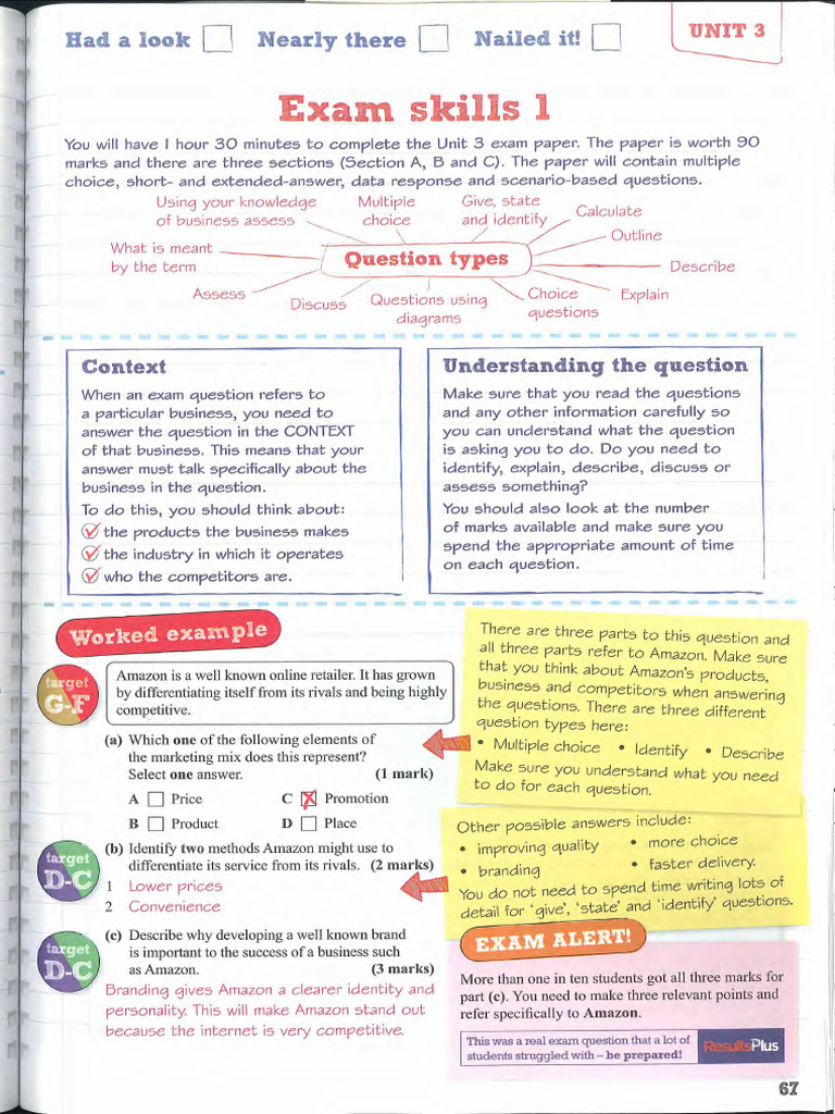 Unit 3 Exams Skills | PDF