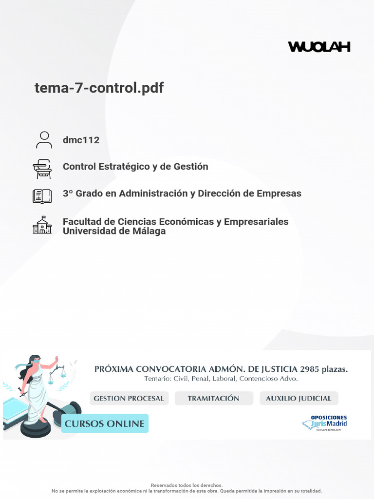 Wuolah Free Tema 7 Control | PDF
